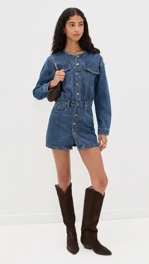 Blanknyc Ready Set Go Denim Mini Dress