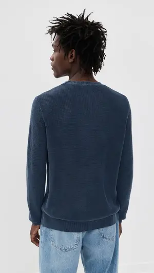 Faherty Brand Sunwashed Crew Neck Sweater - Blue Nights