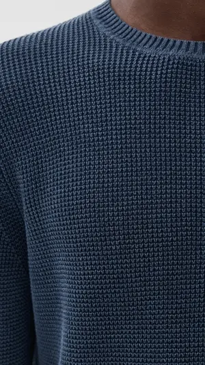 Faherty Brand Sunwashed Crew Neck Sweater - Blue Nights