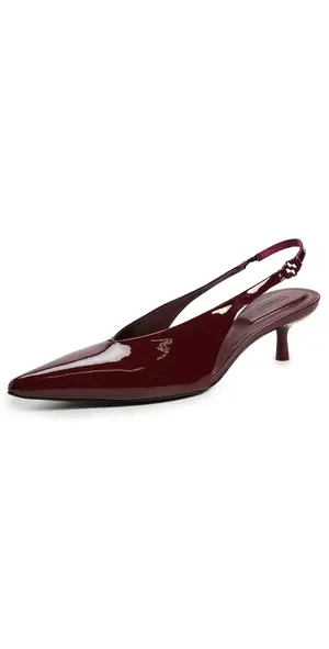 SIMKHAI Sylvie Patent Leather Slingback Heels