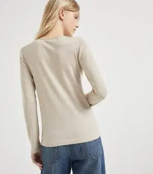 Brunello Cucinelli Cashmere-silk-blend Sweater - Beige