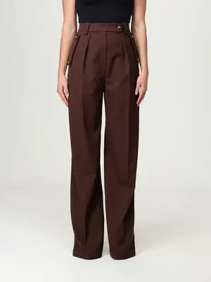 Elisabetta Franchi Wide Leg Trousers - Burgundy