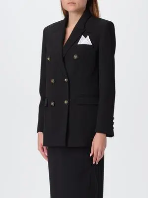 Elisabetta Franchi Double-breasted Jacket - Black