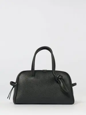 Jacquemus Le Turismo Handbag In Grained Leather With Decorative Knot - Black