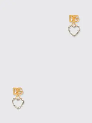 Dolce & Gabbana Heart Charm Earrings - Brown