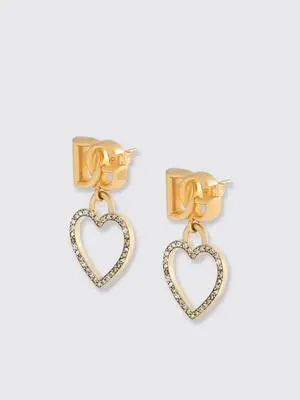 Dolce & Gabbana Heart Charm Earrings - Brown