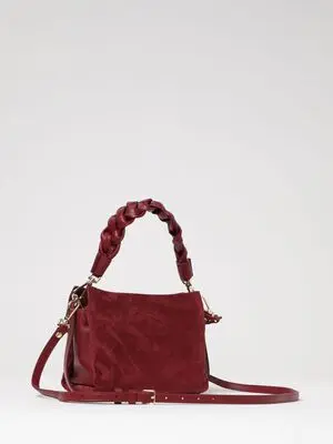 COCCINELLE Braided Handle Top Handle Bag - Burgundy