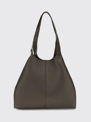 COCCINELLE C-easy Flared Tumbled Shoulder Bag With Double Handle - Mud