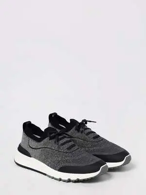 Brunello Cucinelli Lace-up Knit Sneakers - Blue