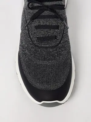 Brunello Cucinelli Lace-up Knit Sneakers - Blue