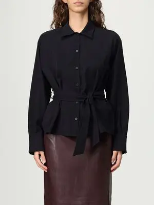 ALYSI Button-down Shirt With Tie Detail
