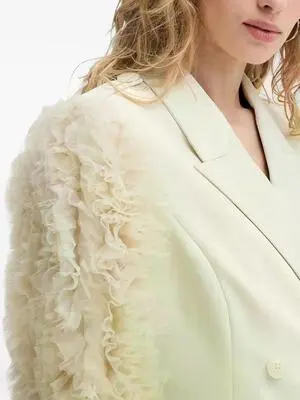 BRUUNS BAZAAR Ruffled-sleeve Double-breasted Dress