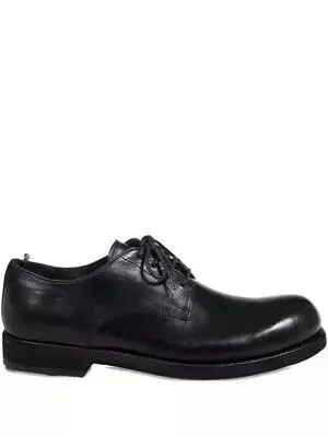Men's Black Lace-Up Derby Shoes