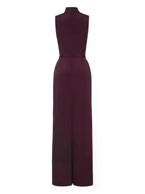 Adam Lippes Cowl-neck Belted Jumpsuit