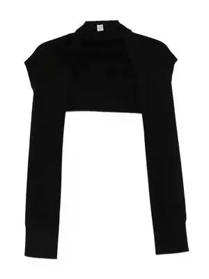 TOTEME Sleeve Cashmere Scarf - Black