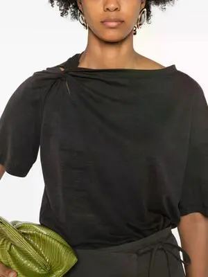 ELEH Knotted-shoulder Top