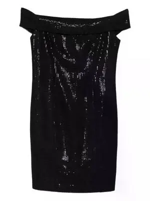 ELEH Sequin-embellished Mini Dress - Black
