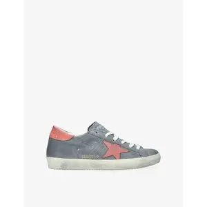 GOLDEN GOOSE Super-star Suede Low-top Trainers - Blue