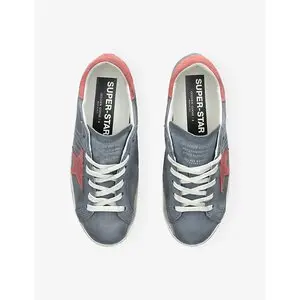 GOLDEN GOOSE Super-star Suede Low-top Trainers - Blue