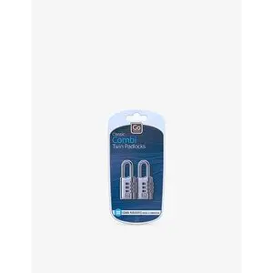 GO TRAVEL Classic Combi Set Of Two Padlocks - Silver