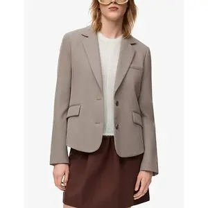 Loewe Tailored Ruched-back Wool-blend Jacket
