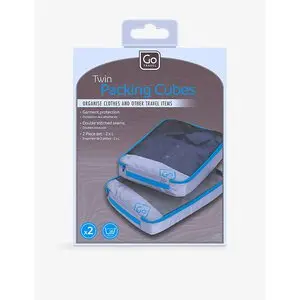GO TRAVEL Branded Set Of Two Packing Cubes - Blue