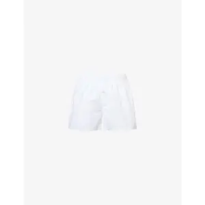 Hanro Fancy Relaxed-fit Cotton Boxer Shorts - White