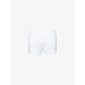 Hanro Sea Island Cotton Boxer Trunks Xxl - White