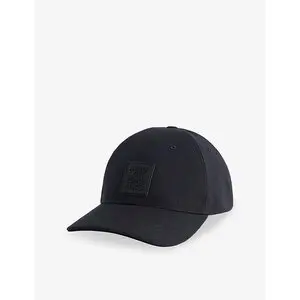 Loewe Branded-patch Cotton-canvas Cap - Black