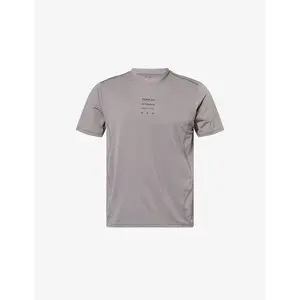 REPRESENT Trail Logo-print Stretch-woven T-shirt S Steel