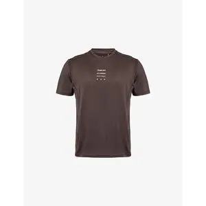 REPRESENT Trail Logo-print Stretch-woven T-shirt L Chocolate