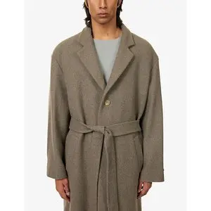 Fear Of God Single-breasted Relaxed-fit Wool Coat