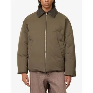 Bottega Veneta Intrecciato-collar Washed Tech Puffer Jacket