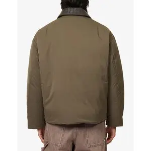 Bottega Veneta Intrecciato-collar Washed Tech Puffer Jacket