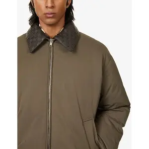 Bottega Veneta Intrecciato-collar Washed Tech Puffer Jacket