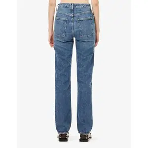 AGOLDE 90's Pinch Waist High-rise Stretch-denim Jeans - Overcast
