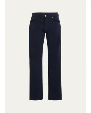 Ralph Lauren Purple Label Sherrington Slim Twill Five-pocket Pants - Navy
