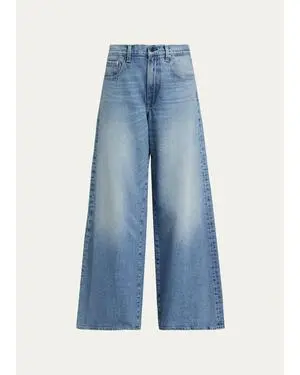 TWP Tiny Dancer Wide-leg Jeans - Blue