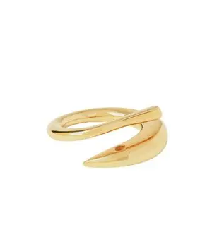 Bottega Veneta Sardine Plated Ring - Gold