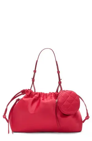 Mz Wallace Small Waverly Nylon Shoulder Bag Apple