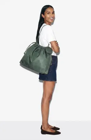 Mz Wallace Waverly Nylon Shoulder Bag - Juniper
