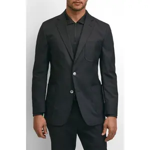 Brooks Brothers Performance Series Stretch Cotton Blend Blazer Jacket - Caviar
