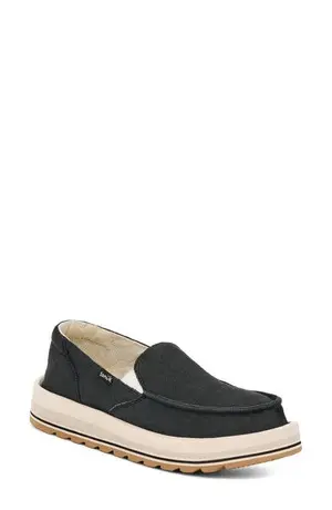 Sanuk Donna Mesa Slip-on Sneaker - Black