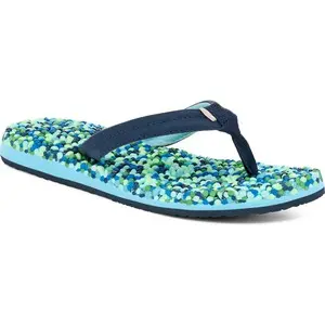 Sanuk Bubblecush Flip Flop - Navy Multi