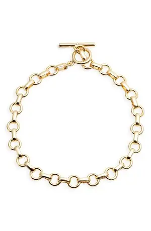 Nordstrom Rolo Chain Link Bracelet - 14k Gold Plated