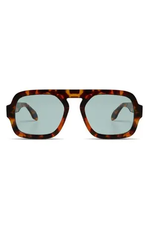 ELISA JOHNSON Jane 54mm Aviator Sunglasses - Brown Tortoise