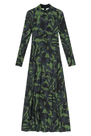 UNTITLED IN MOTION Speculus Turtleneck Jersey Maxi Dress