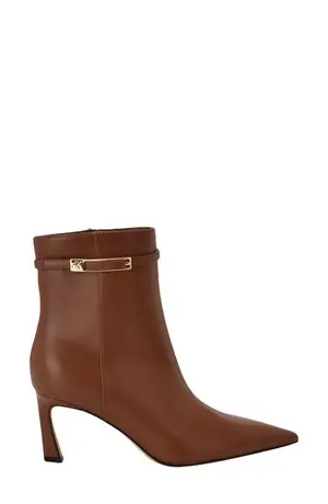 Calvin Klein Pointed Toe Booties - Cognac