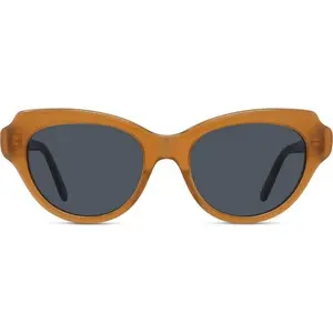 Loewe 53mm Round Sunglasses - Dark Brown/other/blue