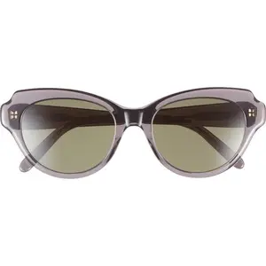 Loewe 53mm Round Sunglasses - Grey/other /green